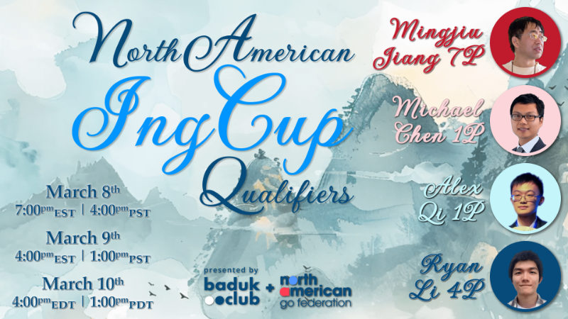 Ing Cup to hold qualifiers for NA | by James Sedgwick | Baduk News